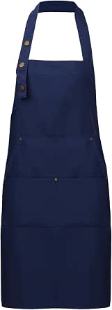 Amazon.com: KALIONE Adjustable Chef Apron Kitchen Apron with 2 Large ...