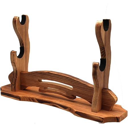Amazon.com: Ekkhysis Loong Sword Stand 2-Tier Padded Hook Katana Stand ...