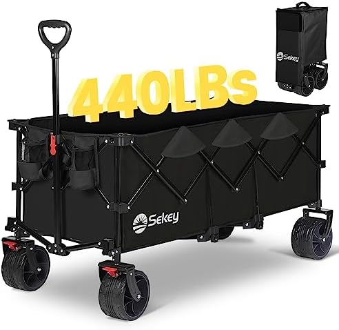 Sekey 300L Ultra-Large Folding Festival Trolley - All-Terrain Extra ...