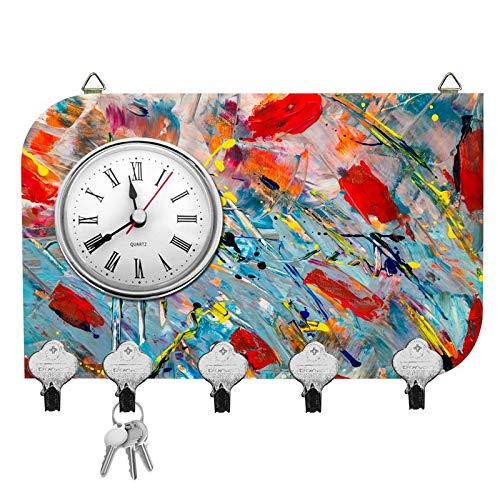 Marvellou's Fancy Key Holder with Clock - Wall Mounted Fancy Key Holder ...