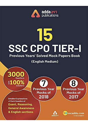 SSC CPO Previous Year Practice Book eBook : ADDA247, 1: Amazon.in ...