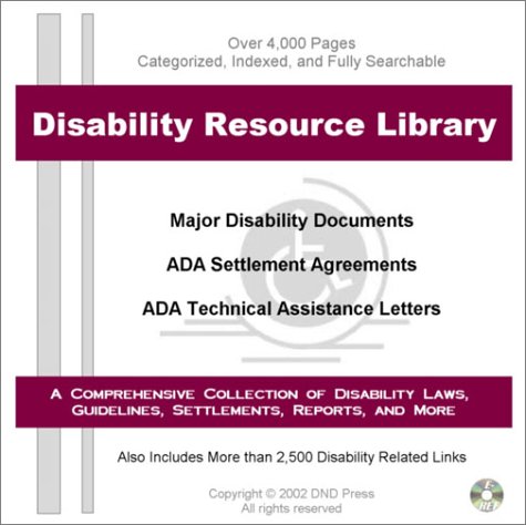 Disability Resource Library: Barich, Thomas E.: 9780972196505: Amazon ...