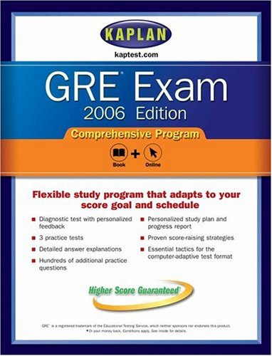 GRE Exam 2006, Comprehensive Program (KAPLAN GRE EXAM): Kaplan ...