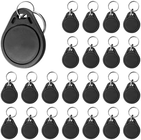 Pack of 100 13.56MHz Keyrings 4 Byte UID 1K RFID Enabled Access Control ...