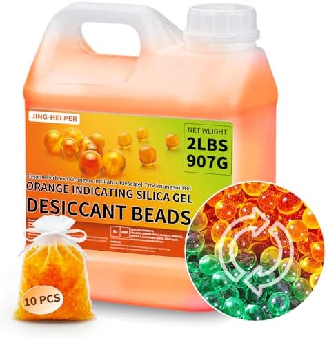 JING-HELPER Orange Silica Kugeln 907G, Wiederverwendbare Indikator ...