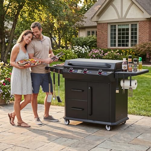ONLYFIRE GRILLS 36" Intelligent Propane Gas Griddle with LED Knobs ...