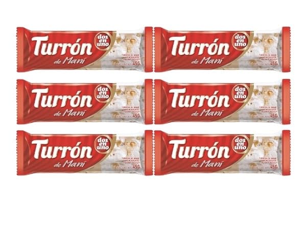 Amazon.com: Turrón de maní from Chile 45gr each/Dos en uno brand, pack ...