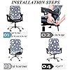 Amazon.com: Deisy Dee Computer Office Chair Covers for Stretch ...