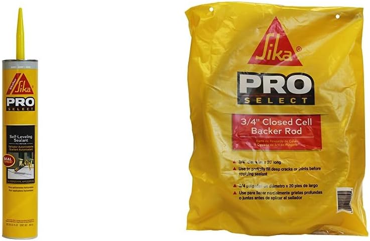 Amazon.com: Sikaflex Self Leveling Sealant and Sika Backer Rod Bundle ...