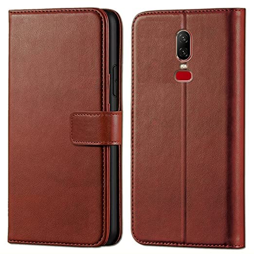Use2Kart Flip Cover Back Case for One Plus 6 | Leather Finish | Inbuilt ...