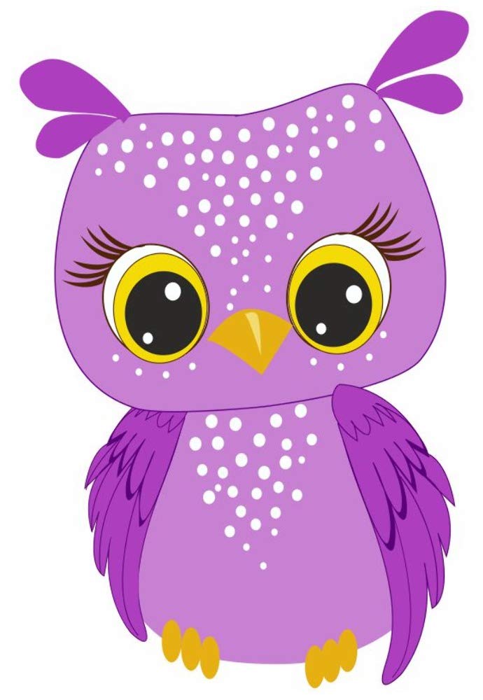 Lila Eule Clipart
