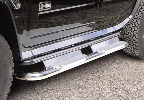 Amazon.com: RealWheels Bent Tube Steps - Stainless, for the 2005 Hummer ...