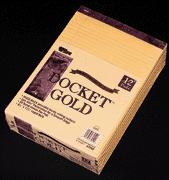 Docket Gold Perforated Pads, Legal Rule, Letter, Canary, 12 50-Sheets ...