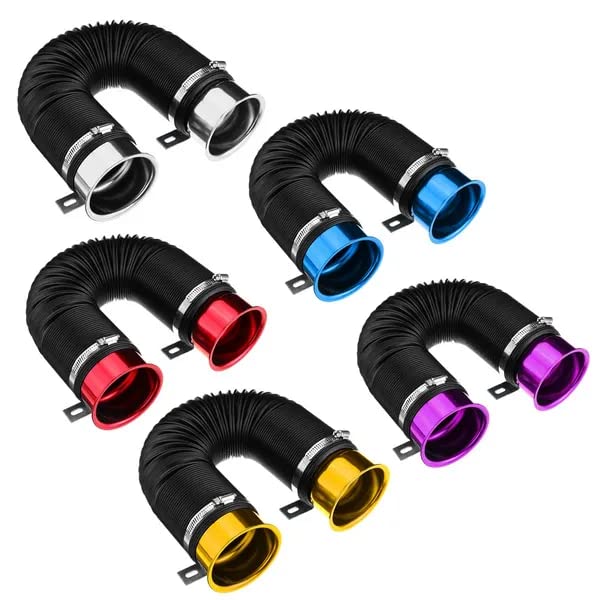 Get Install Car Turbo Multi Flexible Cold Air Intake Pipe Tube Duct KIT ...