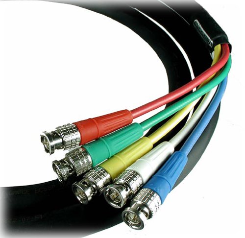 BetterCables 8M (26.24 ft) REFERENCE 5-Channel Silver Serpent RGB+HV ...
