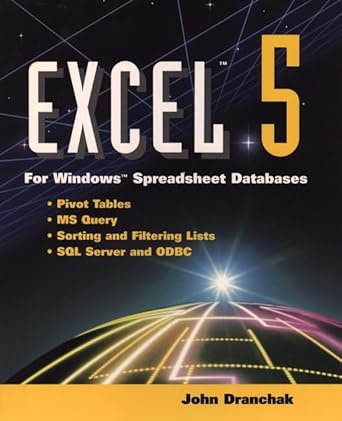 Amazon.com: Excel 5 for Windows Spreadsheet Databases: 9780471303602 ...