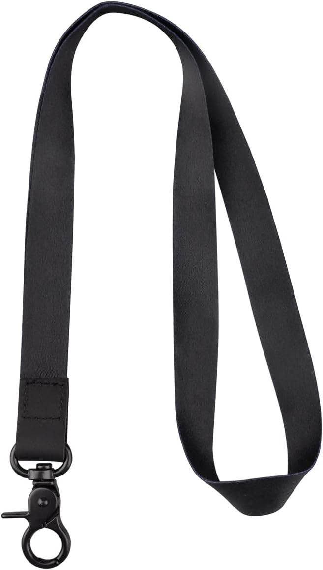 HONZUEN Long Neck Leather Lanyard with Metal Ring, Sturdy Durable ...