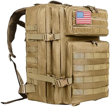 Amazon.com: BETOVV 45L Military Tactical Backpack for Men and Women ...
