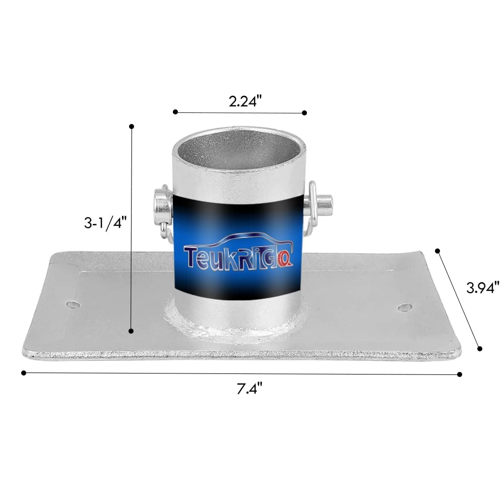 Snapklik.com : Trailer Jack Foot Plate Fits 2-Inch Diameter Tube ...