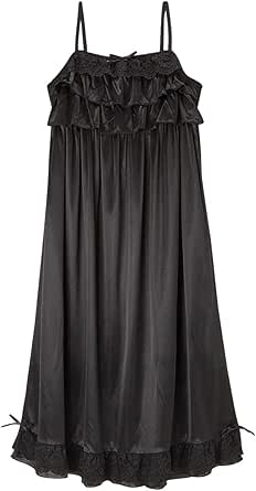 Amazon.co.jp: Nissen Slip, Frill Chest Sexy Room Cami Dress : Clothing ...