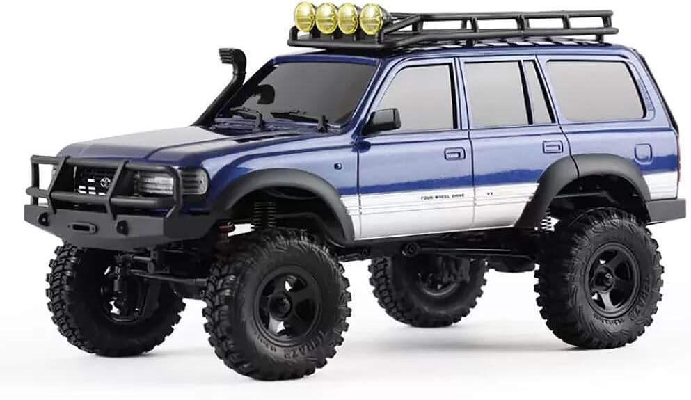 Amazon.com: WOWRC FMS RC Crawler Toyota Cruiser LC80 FCX18-1/18 Offroad ...