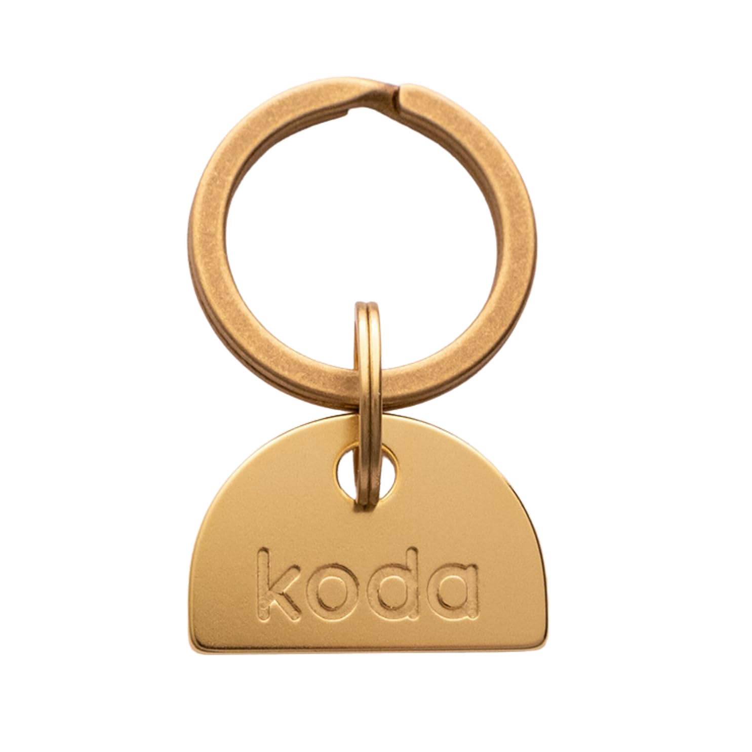 Amazon.com: SOLID BRASS PET TAG - Modern, Minimal Pet IDs. Durable ...