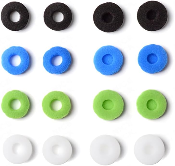 Amazon.com: NICEHCK Ear Cushions Foam (16), Black White Blue Green ...