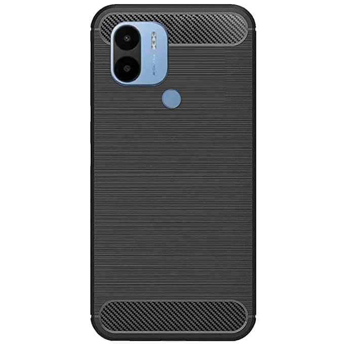 KARAS Poco C50 | Carbon Fibre Rugged Armour Back Cover Case Compatible ...