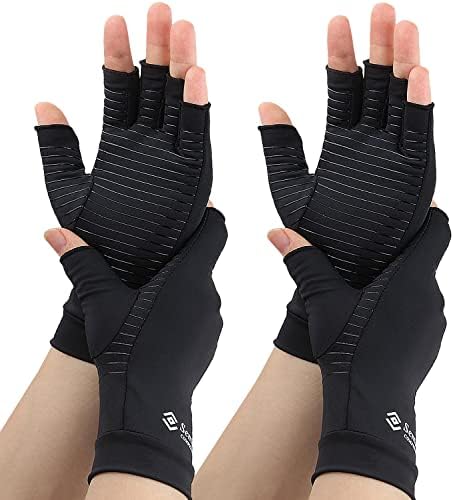Amazon.com: Semikk 2 Pairs Compression Gloves for Women and Men ...