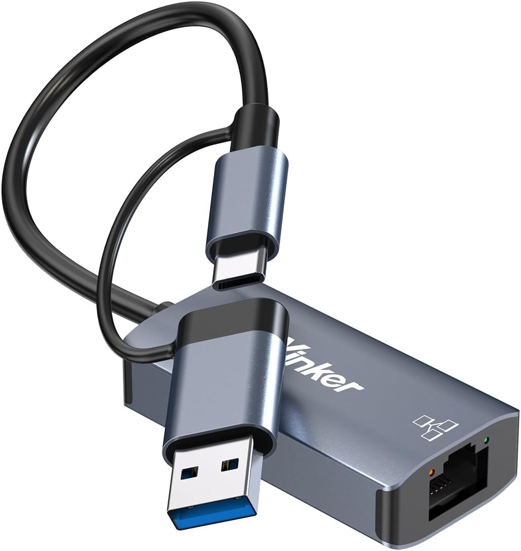 Amazon.com: Tripp Lite USB C to Gigabit Ethernet Adapter USB Type C to ...