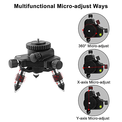 Snapklik.com : Laser Level Adapter, 360-Degree Rotating Base For Laser ...