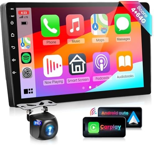 Amazon.com: 8Core 4G+64G Android-13 Double Din Car Stereo with ...