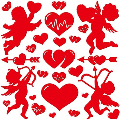 Amazon.com: 16 Pieces Cupid Cutouts Valentine's Day Printed Cupid with ...
