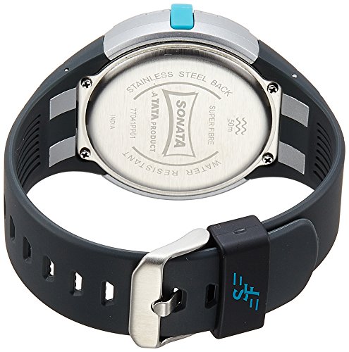 Sonata Digital Black Dial Men's Watch (77041PP01 / 77041PP01) : Amazon ...