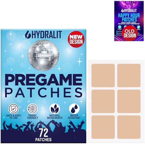 Amazon.com: Hydralit Happy Hour Hangover Patches Party Aid Hydration ...