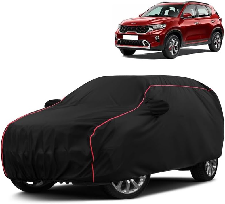 VOICO Water-Resistant Dustproof Car Cover for Kia Sonet - Mirror Pocket ...
