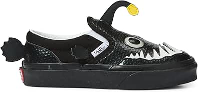 Amazon.com | Vans K Classic Slip-ON Angler FISHKIDS Footwear(6BT) Black ...