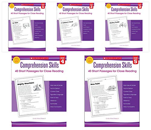 Scholastic Comprehension Skills: 40 Short Passages for Close Reading ...