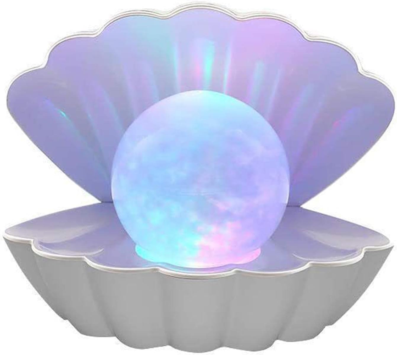 POHOVE Shell LED Colour Changing Glitter Lamp, Shell Mood Lamp-Portable ...