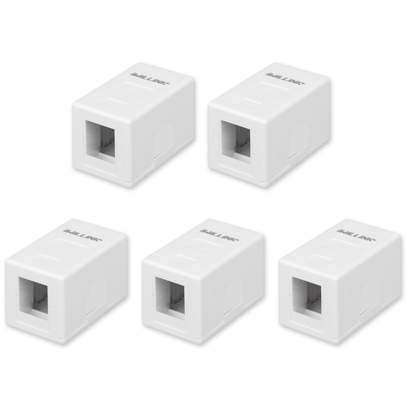 Snapklik.com : Iwillink RJ45 Keystone Jack Surface Mount Outlet Box 1 Port