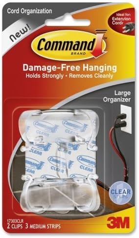 Amazon.com: 3M Command Damage-free Hanging Cord Clips-Cord Clips, Large ...