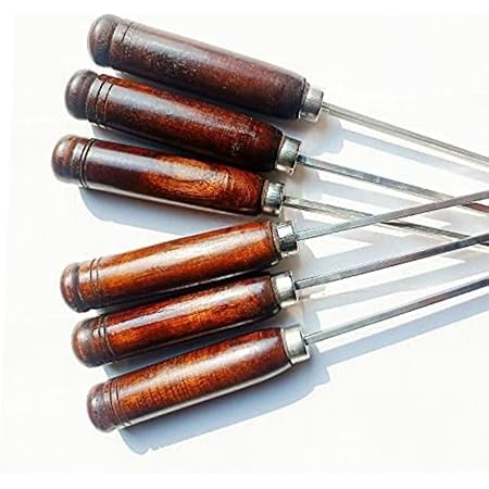 BTR Skewers/Kabab Seekh Stainless Steel Barbeque Grilling Stick, for ...