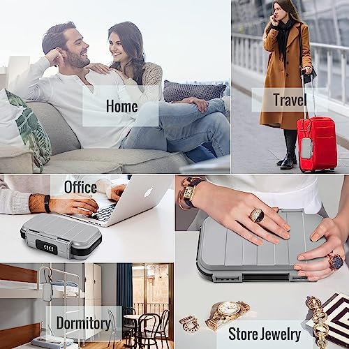 Snapklik.com : BKNOOU Travel Safe Lock Box,Portable Safe For Travel ...