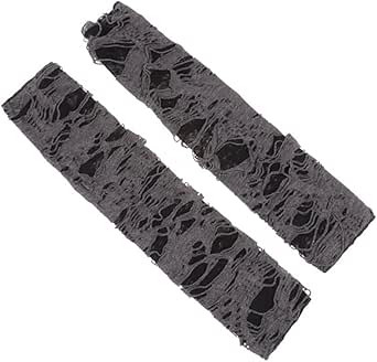 Amazon.com: Punk Broken Slit Gothic Unisex Glove Fingerless Cuff Ninja ...