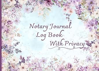 Notary Journal Log Book with Privacy: Official Notary Public Record ...