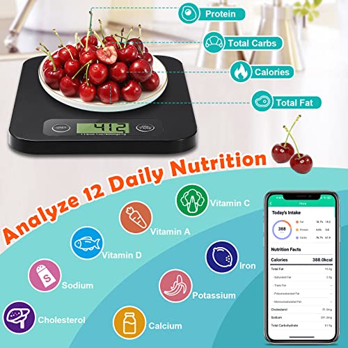 Buy Smart Food Scale for Weight Loss, Kitchen Food Scales Digital ...