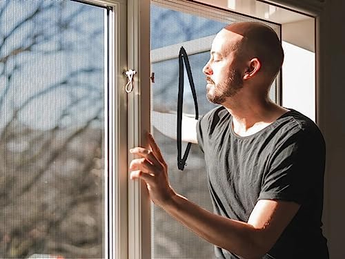 BKSAI Fly Screens for Windows with Zip Opening for Roof Window Nets to ...