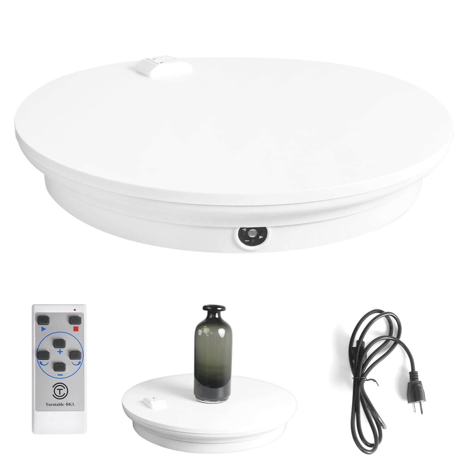 Amazon.com: fotoconic White Electric Motorized Rotating Turntable ...