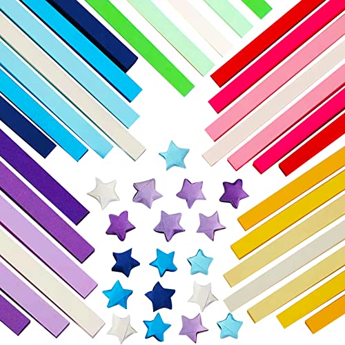 Origami Star Paper Strips Double-Sided Star Paper 16 Colors DIY Star ...