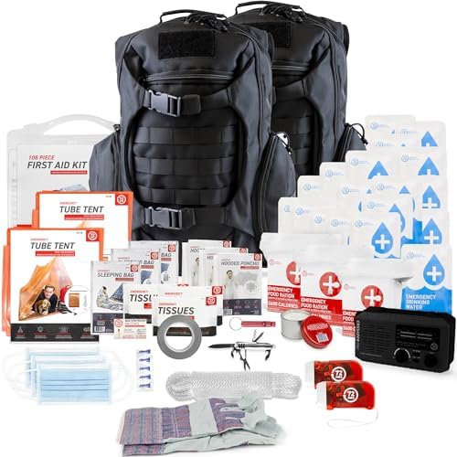 72 HRS Deluxe Emergency Preparedness Kits - 3 Day Survival Backpack or ...